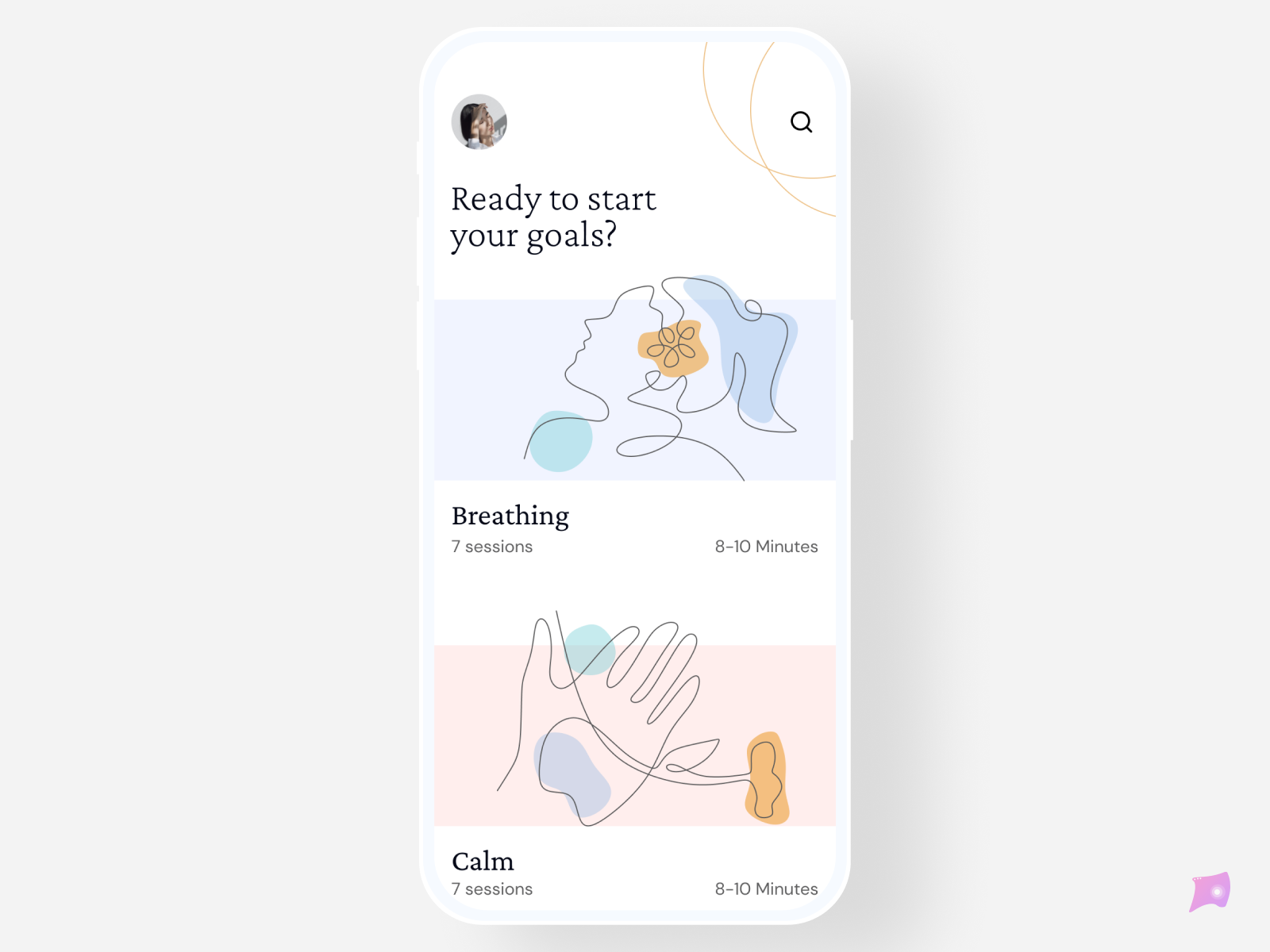 Meditation app design mobile app by lazy kar for LazyInterface UI UX ... Meditation app design mobile app by lazy kar for LazyInterface UI UX ...